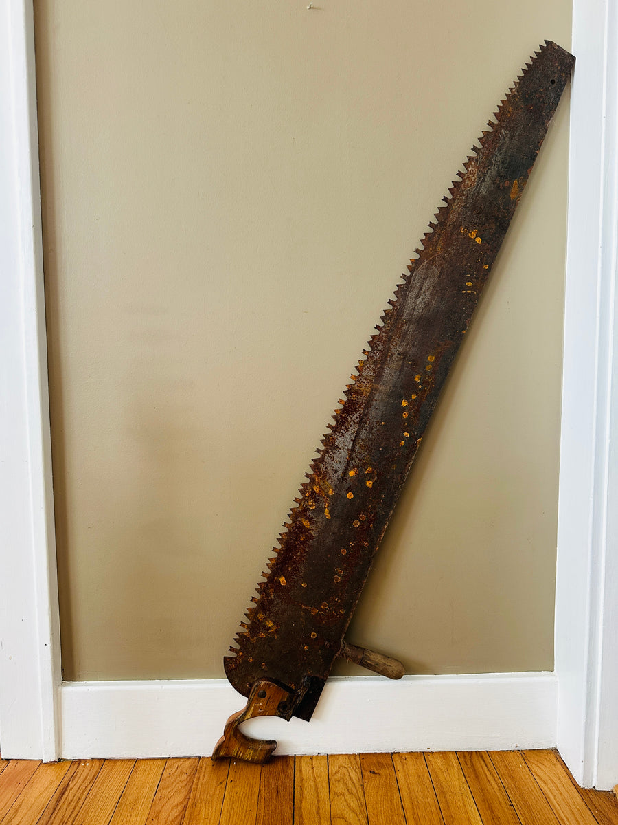 Antique Large Lumberjack Cross Cut Saw – Upcycled by Bri